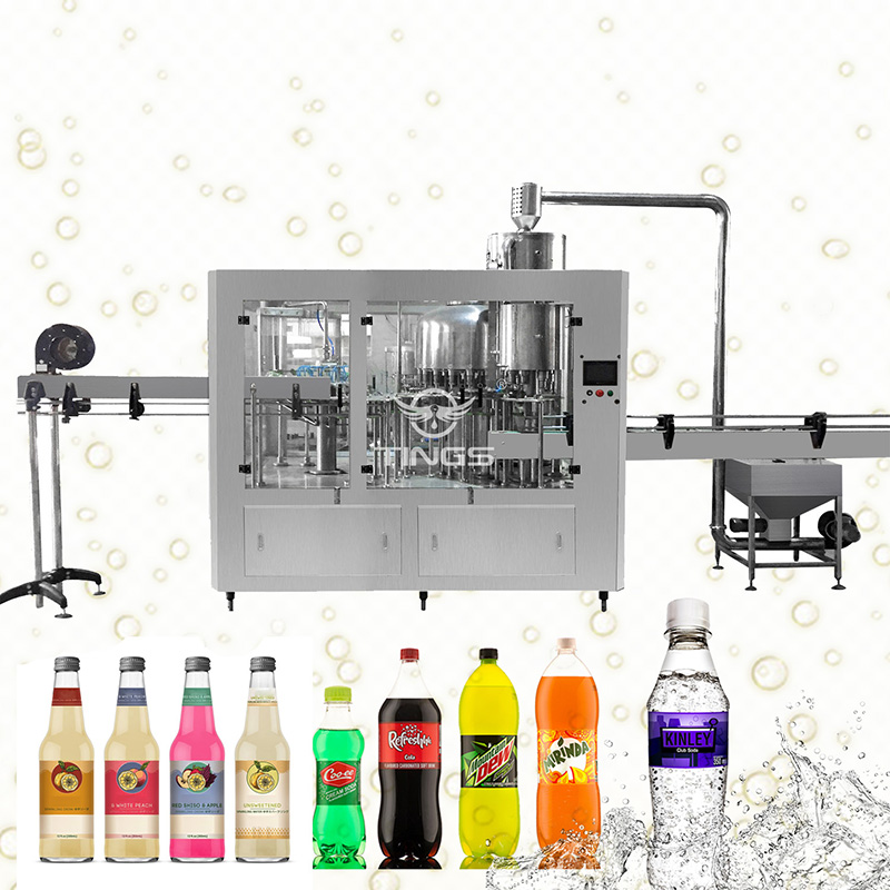 6000 to 8000BPH Automatic Carbonated Drinks Bottling Machine - TINGS
