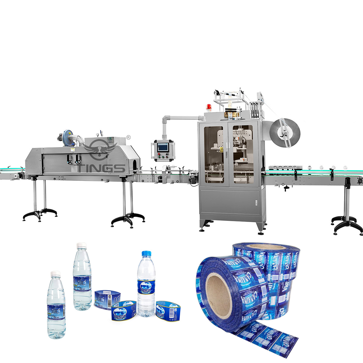 Automatic Shrink Sleeve Labeling Machine - TINGS
